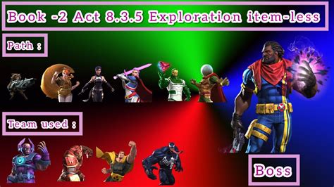 Mcoc Act 8 3 5 Easy Exploration Boss Solo Item Less 5SC Mcoc Mcocact8 Marvel Beardo