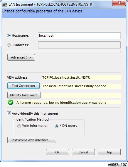 Setup And Connection Of Test Wizard