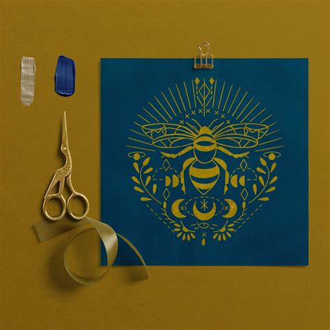 Gilded Bee 8x8 Art Print Smith And Front