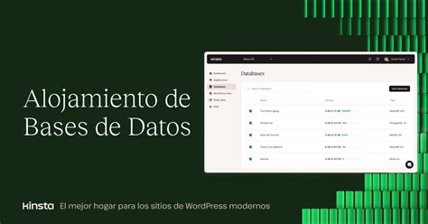 Alojamiento De Bases De Datos Para Todos Tus Proyectos Web Kinsta®