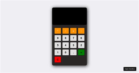 Calculator Project Codesandbox