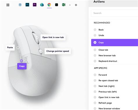 Copy Paste For Lift Mouse Only Does C Or V No Command R Logitech