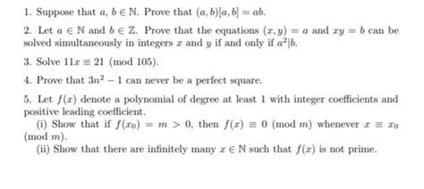 Solved Suppose That A B E N Prove That A B A B Chegg Com