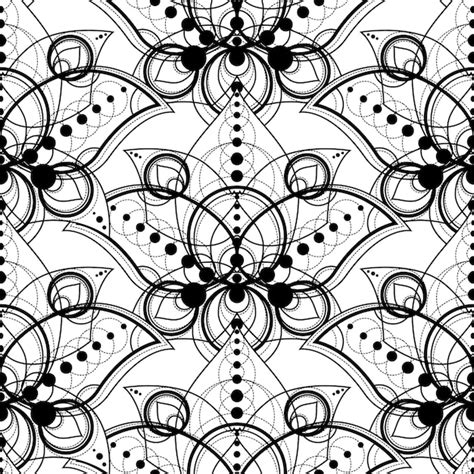 Premium Vector Decorative Pattern Abstract Geometric Floral Print