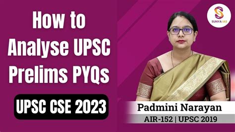 How To Analyse Upsc Prelims Pyqs Upsc Cse 2023 Sunya Ias Youtube