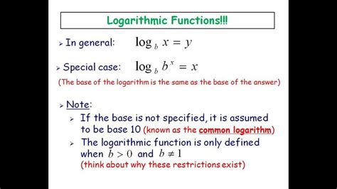 6 2 Evaluating Logarithms YouTube