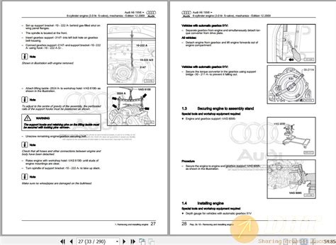 Audi A6 1997 2005 4b 4b2 4b4 4b5 4b6 4bh Workshop Manual Automotive Software Repair Manuals