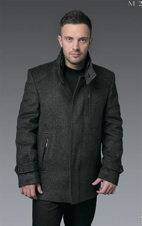 Пальто короткое с воротником стойкой м 20 — цена 2300 грн в каталоге Пальто Купить мужские вещи