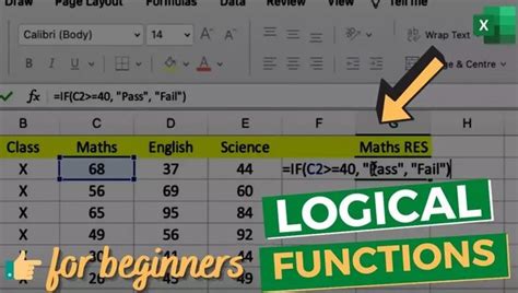 Logical Formulas In Excel Excel Tutorials Microsoft Excel Tutorial