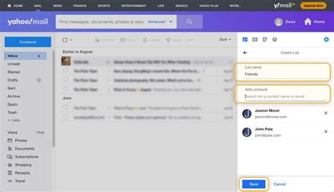 How To Create A Distribution List In Yahoo Mail