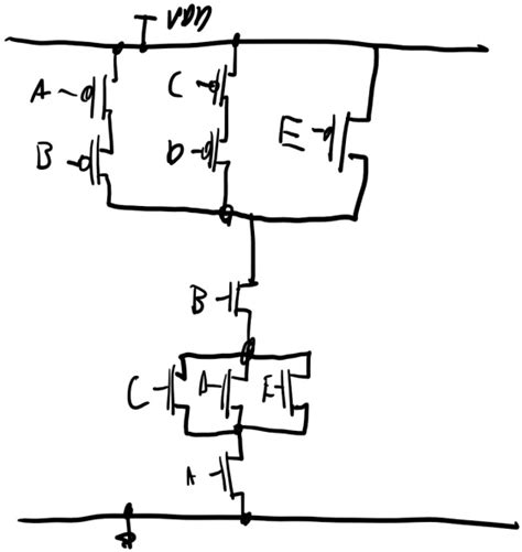 1 Sketch A Transistor Level Schematic For A Compound Cmos Logic Gate For Each Of The Following