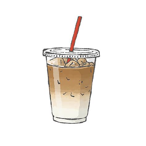 アイスカフェラテのイラスト Raddieyのフリー素材
