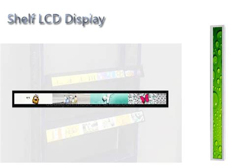 선반 Lcd 디스플레이 디지털 방식으로 Signage 상업 광고 기지개된 Lcd 스크린