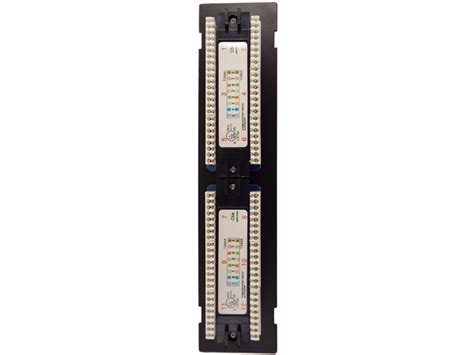 Port Cat E UL Vertical Rackmount RJ Patch Panel A B W Bracket