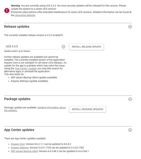 Upgrade Kopano Ucs Univention Corporate Server Univention Help