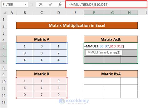 How To Do Matrix Multiplication In Excel Examples ExcelDemy