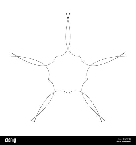 Circular Geometric Design Element S With Editable Lines Outline Is