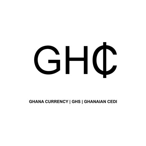 Ghana Currency Icon Symbol Ghanaian Cedi Ghs Sign Vector