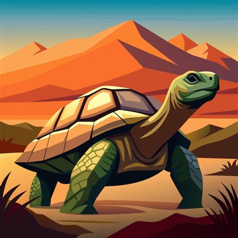Turtle Vector Illustration Flat 2 Premium Ai Generated Vector