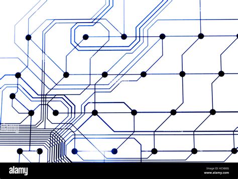 Monochrome Picture Of A Transparent Circuit Board Stock Photo Alamy