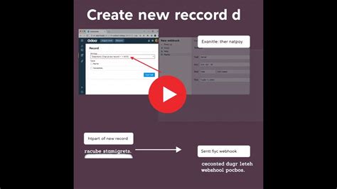 Create A New Record Using Webhook In Odoo 17 Webhook To Create New Record Youtube