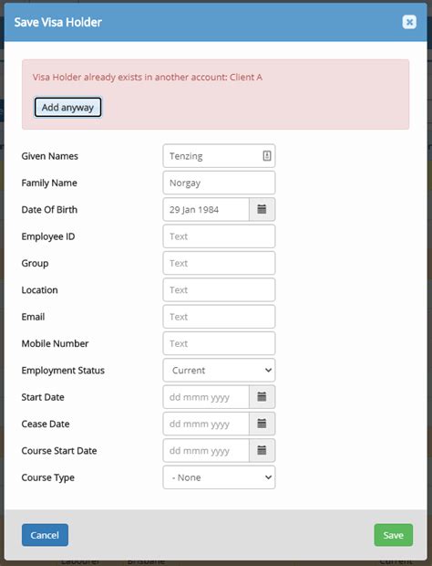 Duplicate Warnings Across Sub Accounts Vsure