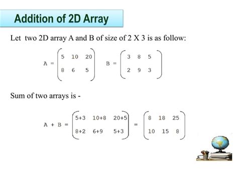 two dimentional array pptx programming languages computing