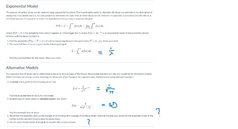 The Process Of Particle Decay Can Be Modeled Using Chegg Com