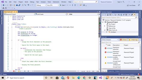 Language Visual Basic Windows Forms App Net