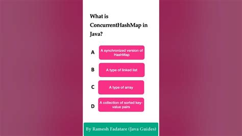 Java Quiz 53 What Is The Concurrenthashmap In Java Java Quiz Youtube