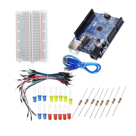 Kit Uno R3 Compatible Con Arduino Eo Safe Imports Esi 10753 Multicolor