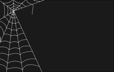 Premium Vector Spider Web On Black Background