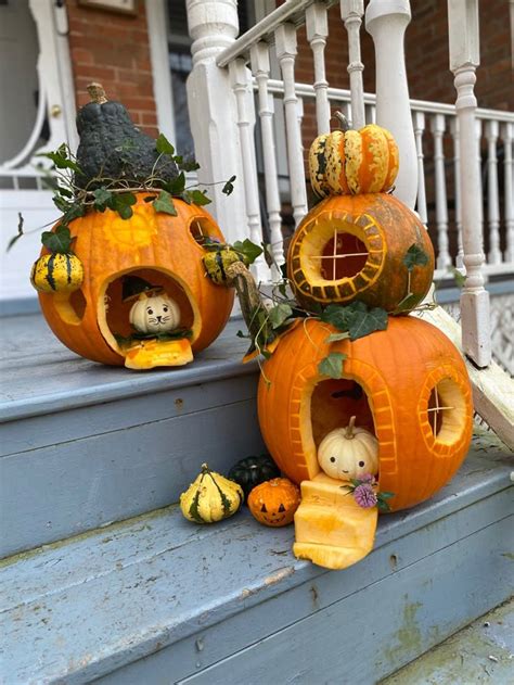Fairy Hut Pumpkin Halloween Decor