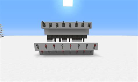 Redstone Contraption BUD Based 1 Byte Memory Cell Minecraft Map
