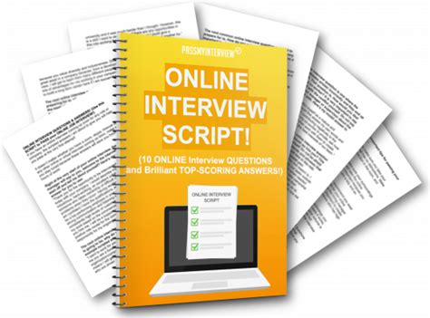 Online Interview Script 10 Interview Questions And Answers