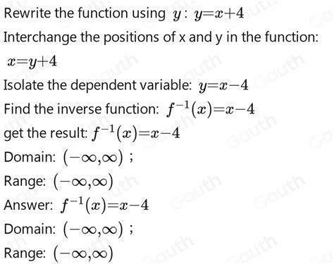Solved The Function F X X 4 Is One To One Find An Equation For F 1 X The Inverse