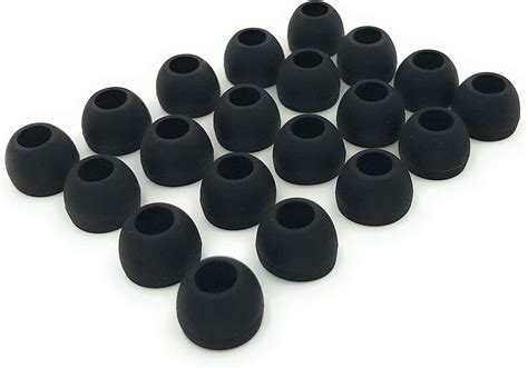 Pairs Medium Silicone Replacement Earbud Earphone Ear Buds Tips X Black Amazon Co Uk