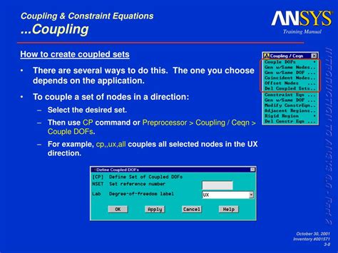 Ppt Coupling And Constraint Equations Powerpoint Presentation Free