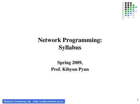 Ppt Network Programming Syllabus Powerpoint Presentation Free