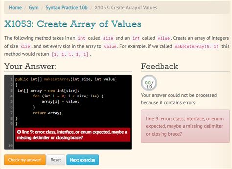 Solved X1048 Set Array At Variable Index The Following