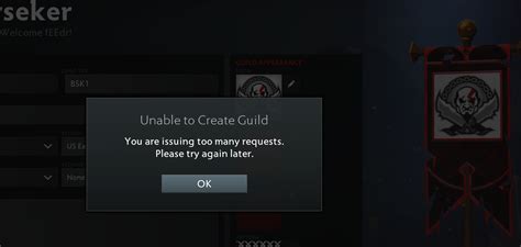 Can T Create Guild Any Help R DotA
