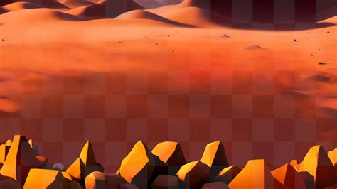 在二维资源创建的75 Scrollable Background Desert 虚幻引擎商城