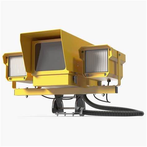 Traffic Speed Control Camera Yellow 3d Model 39 Obj Lxo Ma Max