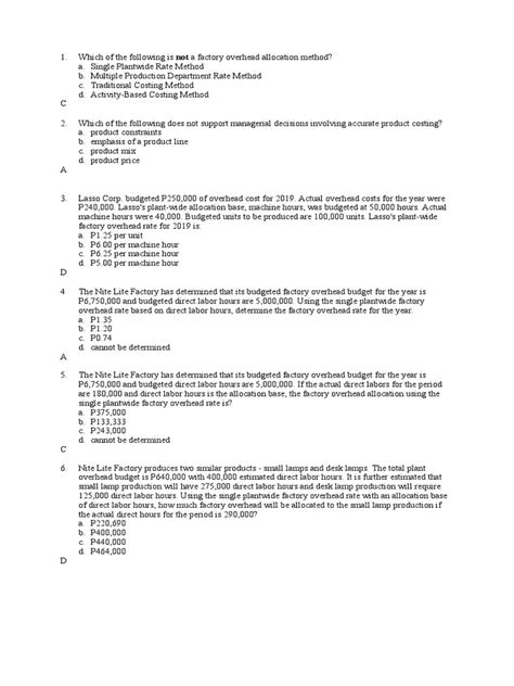 Activity In Activity Based Cost Accounting Pdf Management Accounting Business Economics