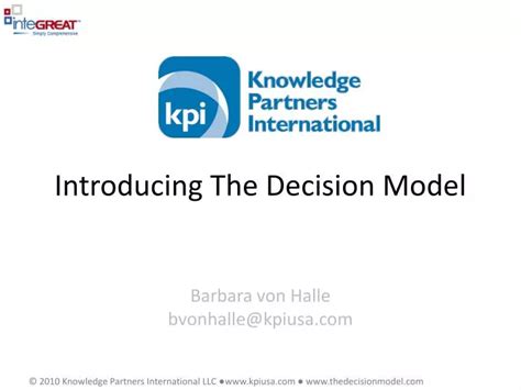 PPT Introducing The Decision Model PowerPoint Presentation Free Download ID 1680928