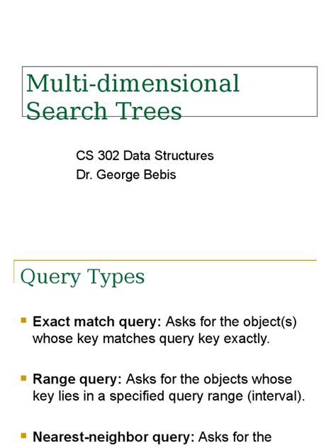 Multidimensional Search Trees Pdf Computer Data Information Retrieval