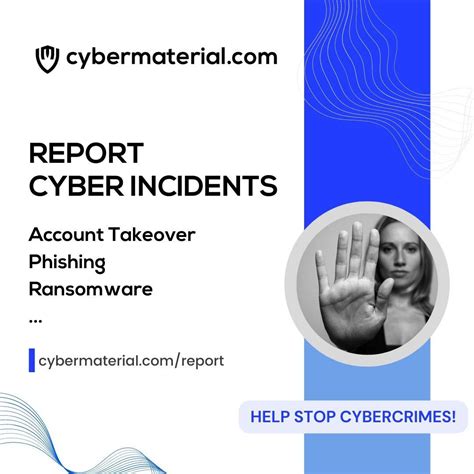 Cybermaterial Cybersecurity Infosec Report Phishing Ransomware Flyer Cyberincidents R