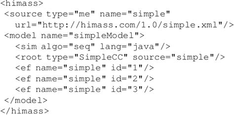 Xml Simulation Experiment File Filename Simpleexecxml Download Table