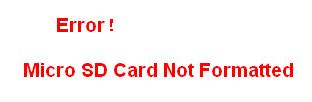 How To Deal With Micro SD Card Not Formatted Error Look Here MiniTool