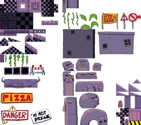 John Gutter Tileset Pizza Tower Pc Computer The Spriters Resource